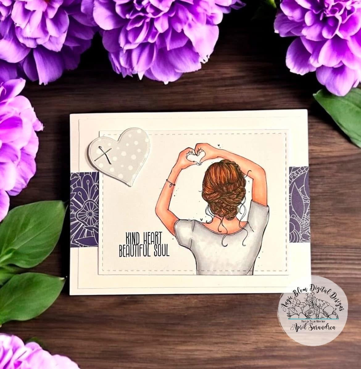 Beautiful Heart, Girl – Angie Blom Digital Designs