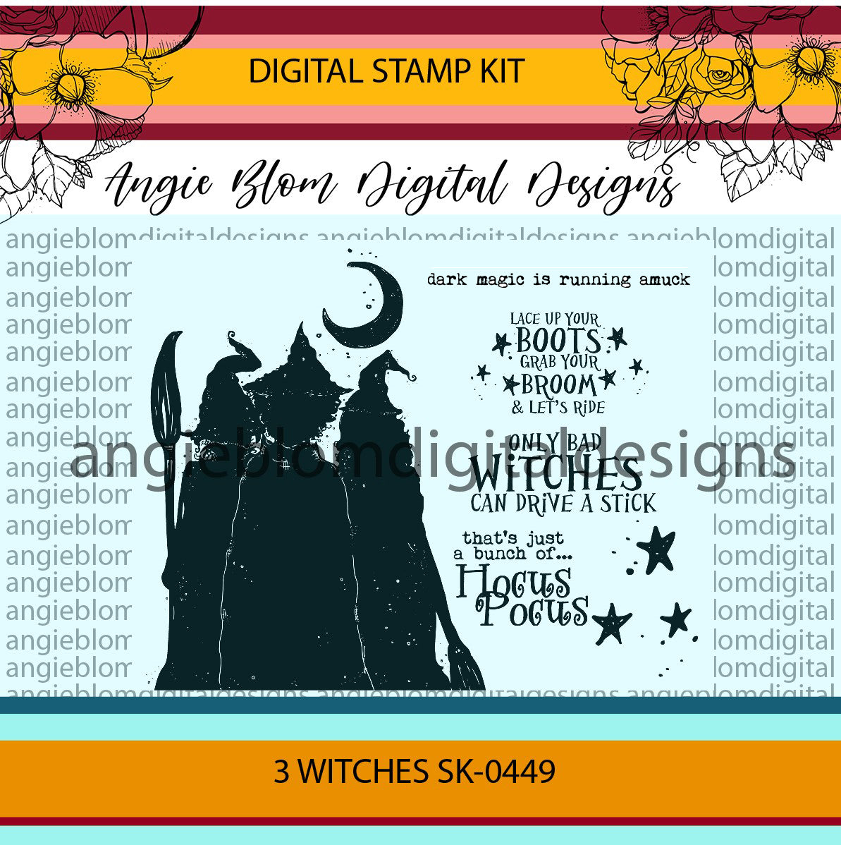 3 Witches – Angie Blom Digital Designs