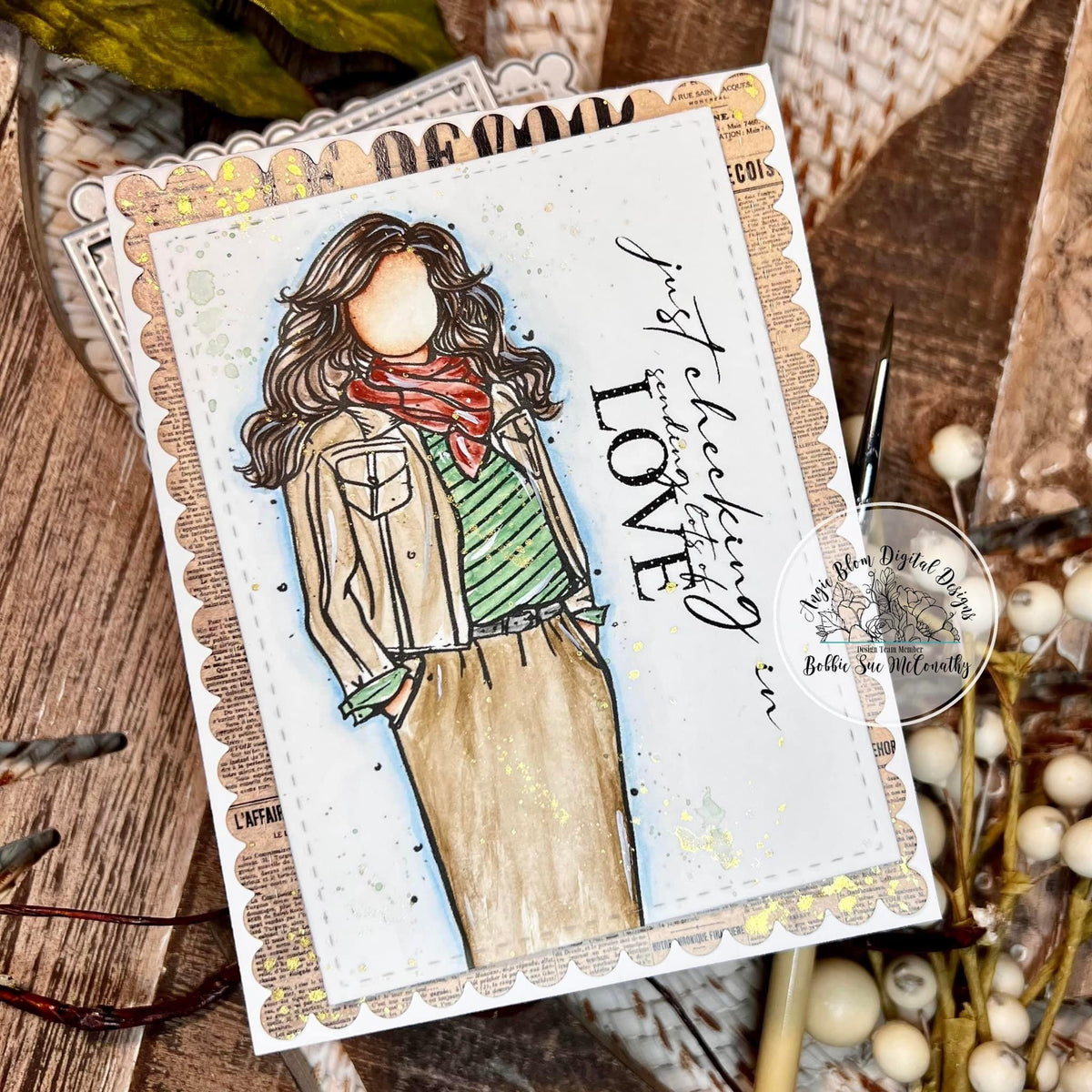 Heart Shine Girl – Angie Blom Digital Designs