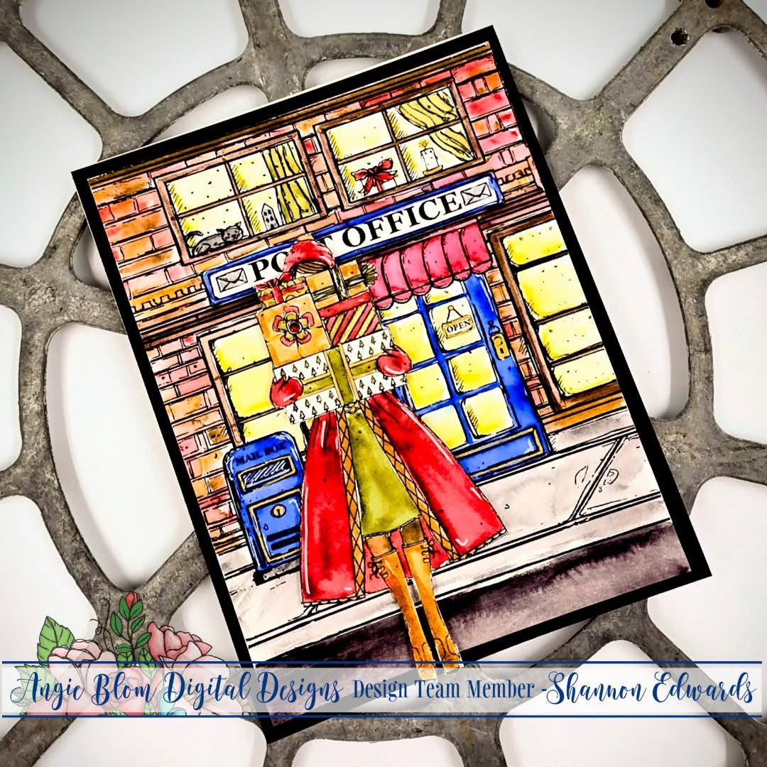 Post Office Background – Angie Blom Digital Designs