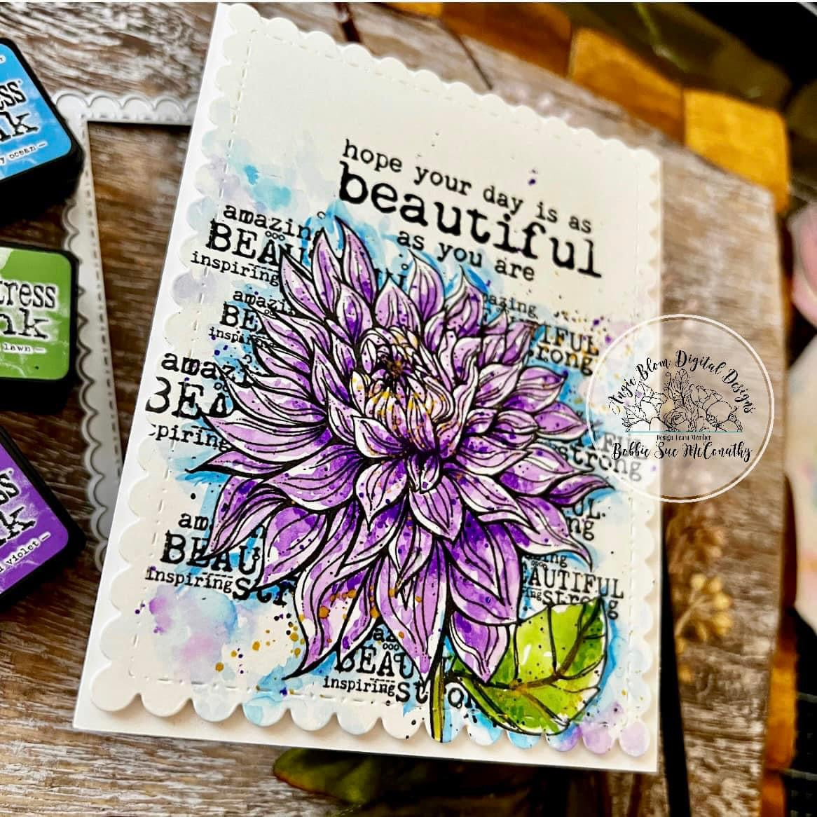Dahlia Delight – Angie Blom Digital Designs
