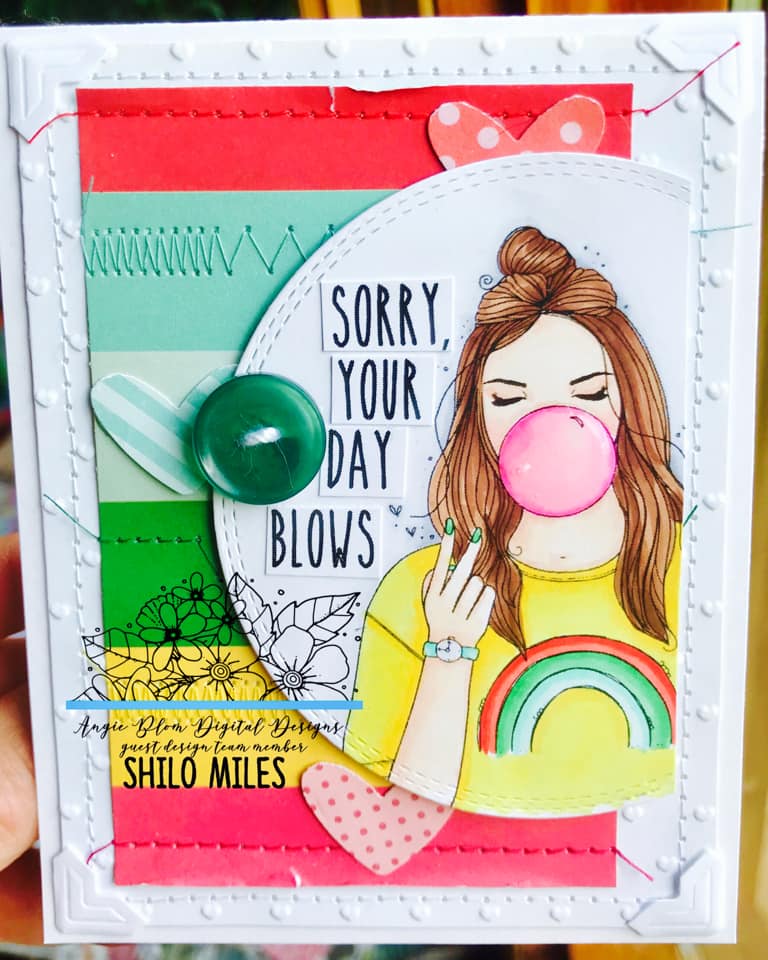 Bubble Blows (girl) – Angie Blom Digital Designs