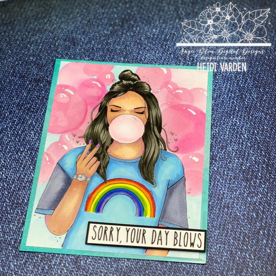Bubble Blows (girl) – Angie Blom Digital Designs