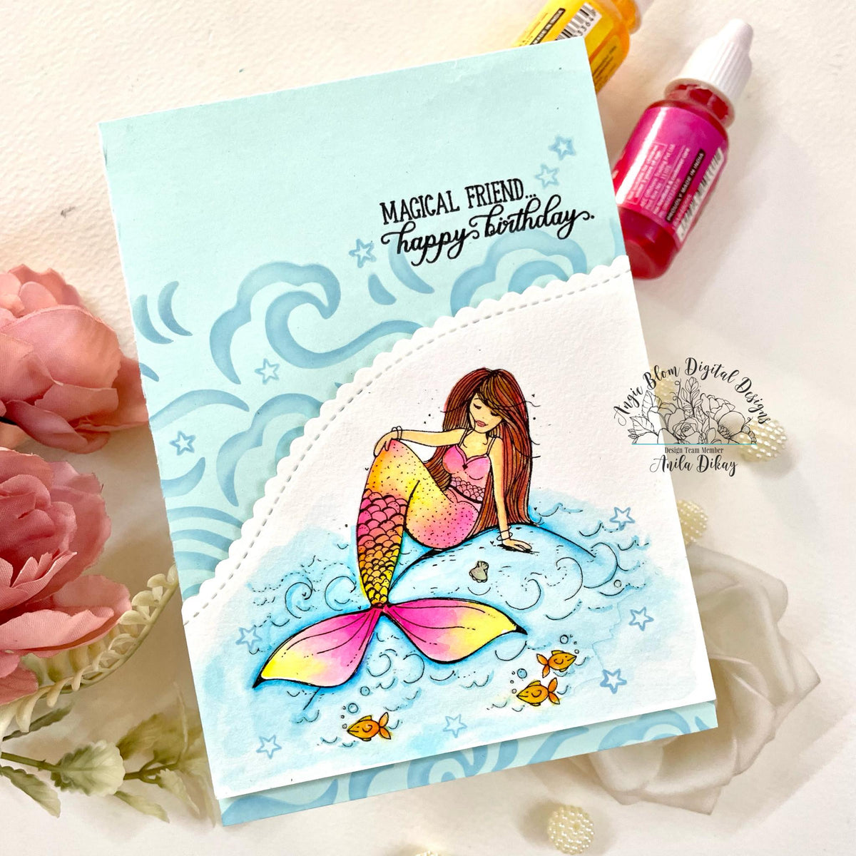 Oceans of Love, Mermaid – Angie Blom Digital Designs