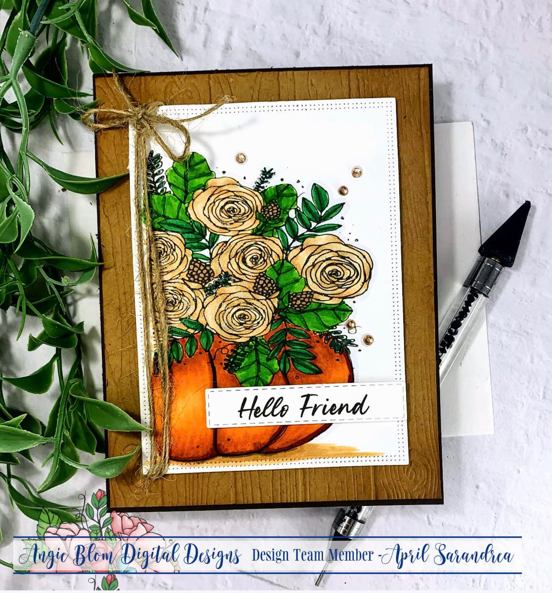 Pumpkin Kisses – Angie Blom Digital Designs