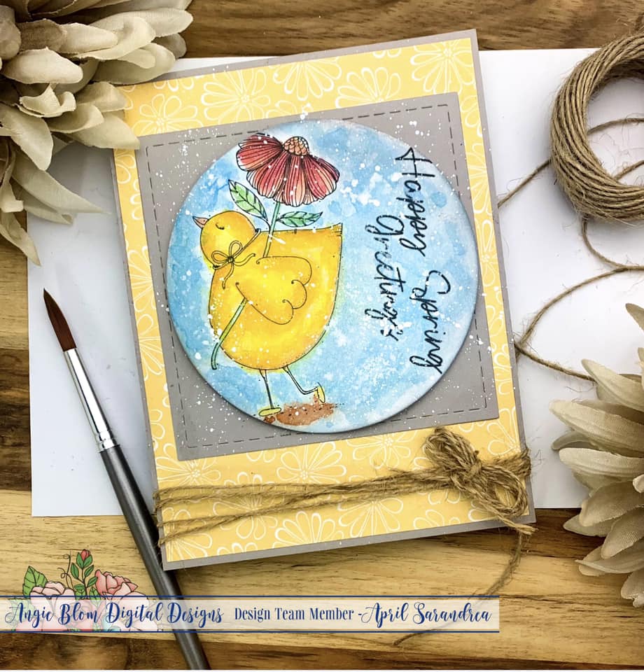 Spring Easter Greetings – Angie Blom Digital Designs