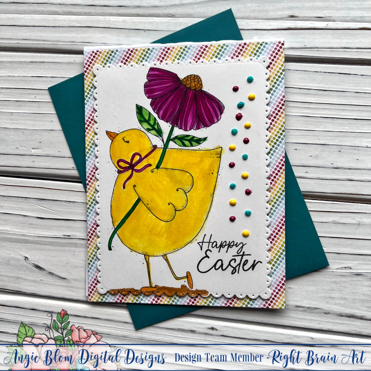 Spring Easter Greetings – Angie Blom Digital Designs