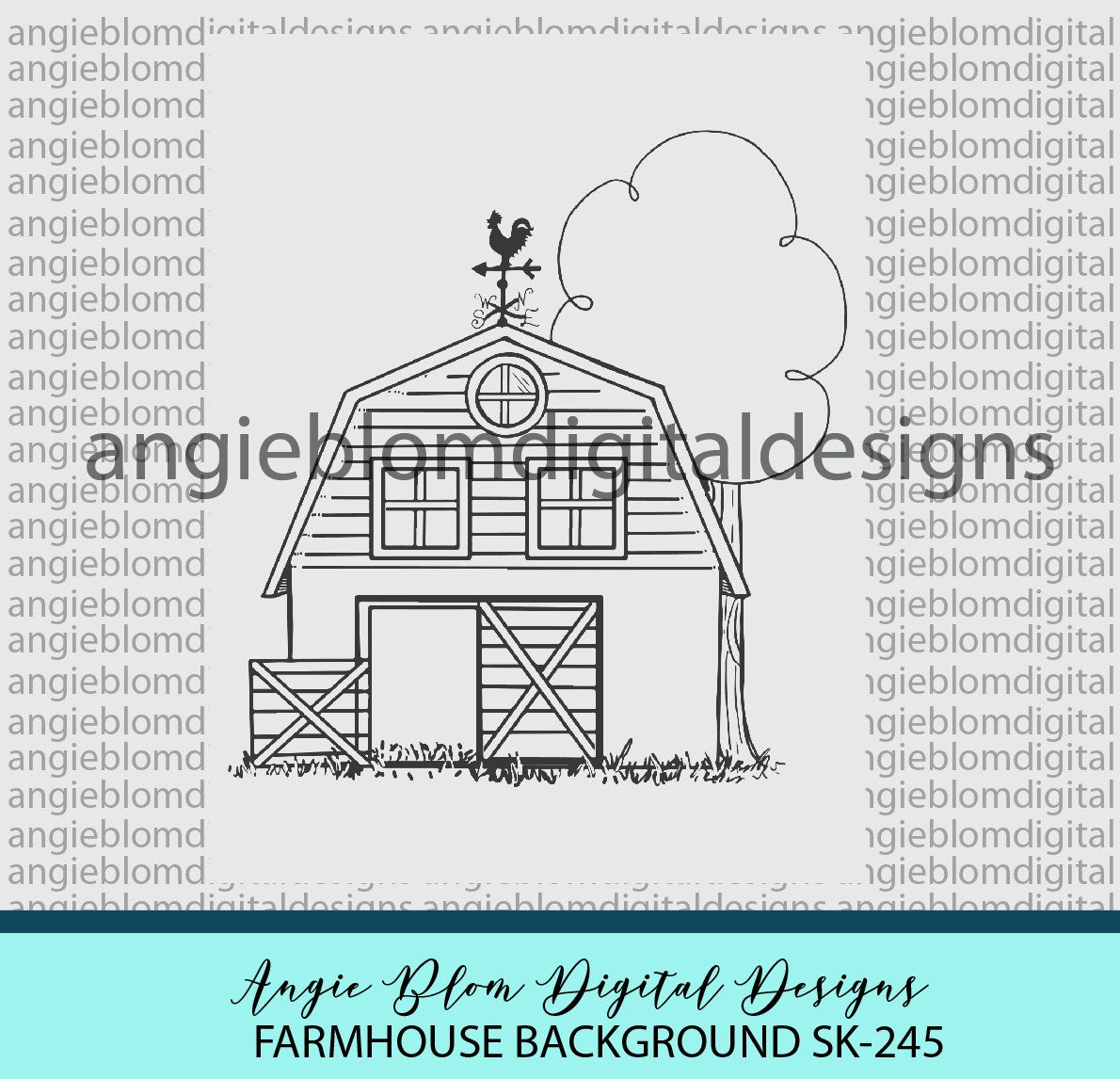Farmhouse Background – Angie Blom Digital Designs