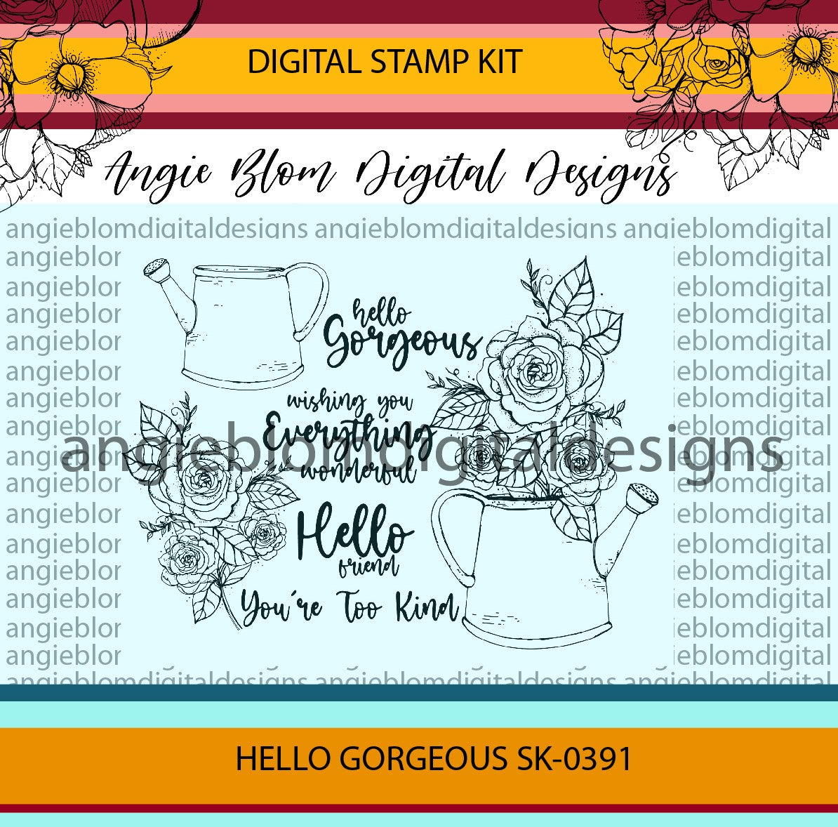 Hello Gorgeous – Angie Blom Digital Designs