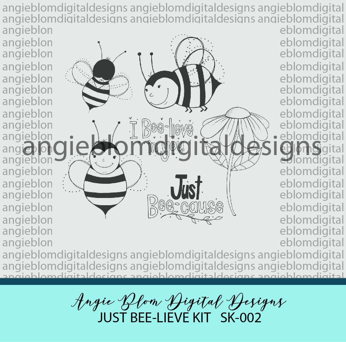 Just Bee-lieve kit – Angie Blom Digital Designs