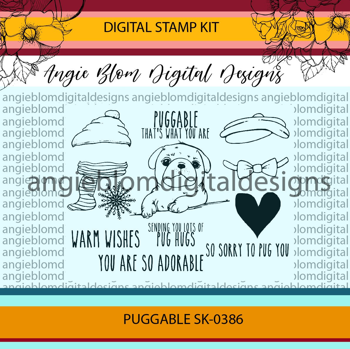 Puggable – Angie Blom Digital Designs