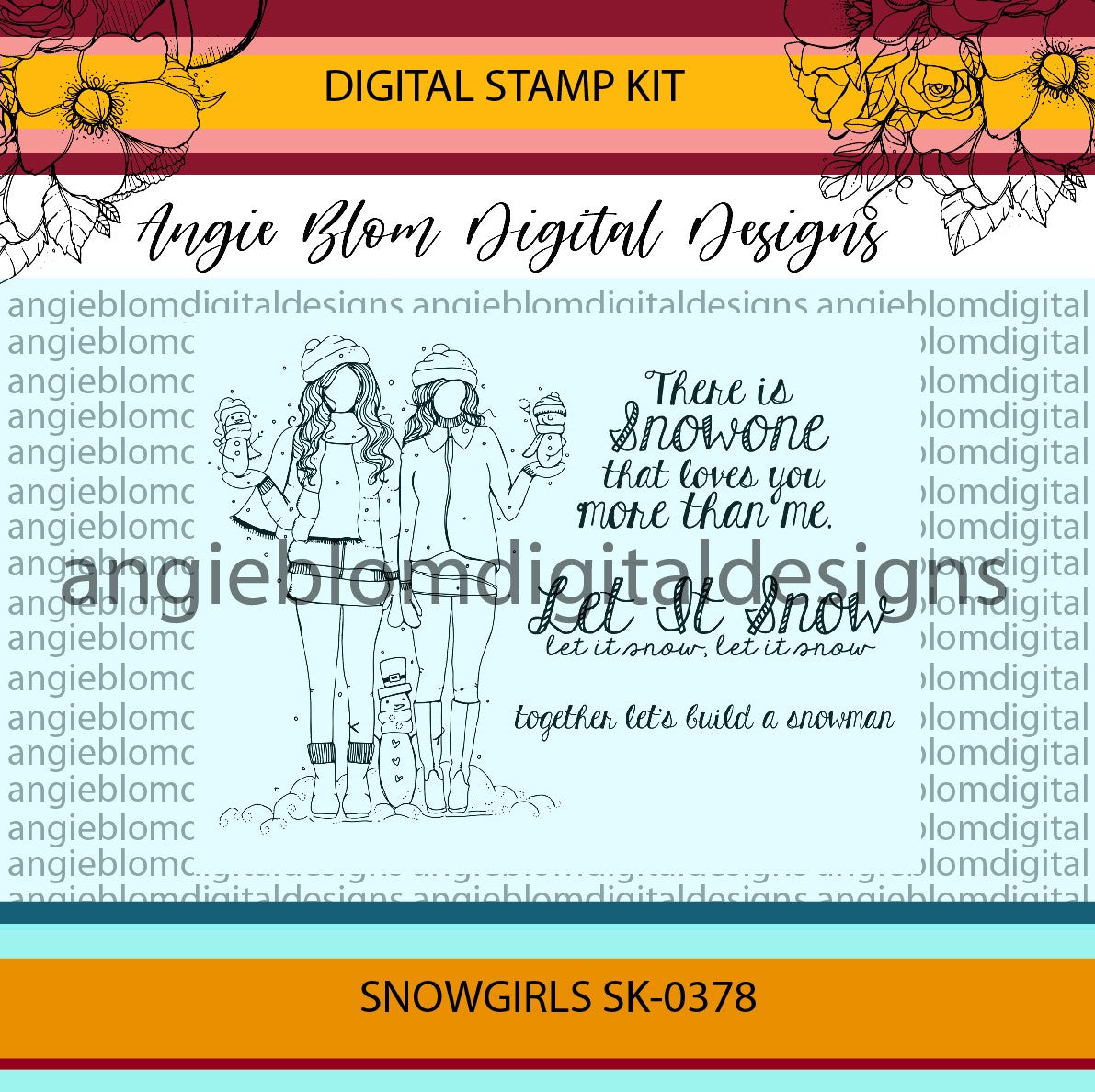 Snow Girls – Angie Blom Digital Designs