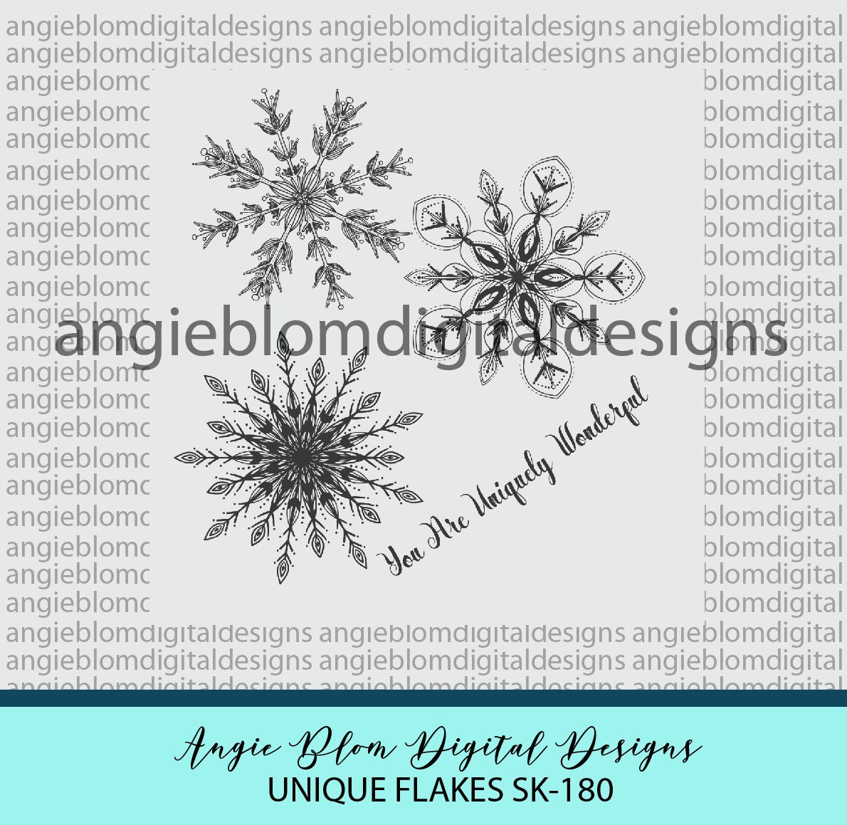 Unique Flakes – Angie Blom Digital Designs